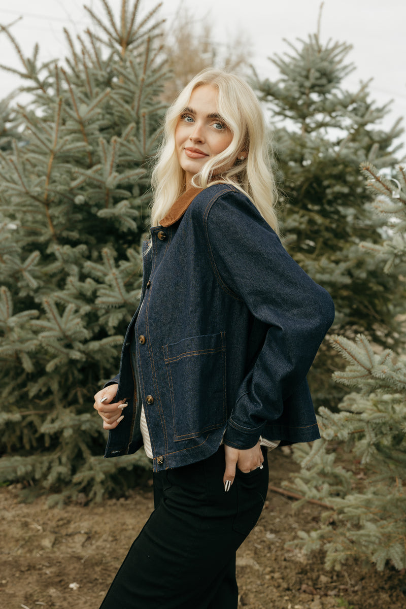 Keller Jacket-Denim – Love Olive Co