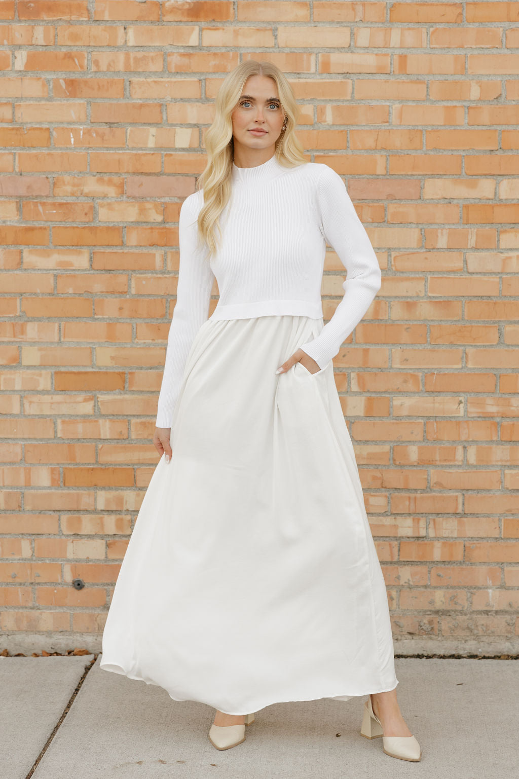 Diane Dress-Pure White – Love Olive Co