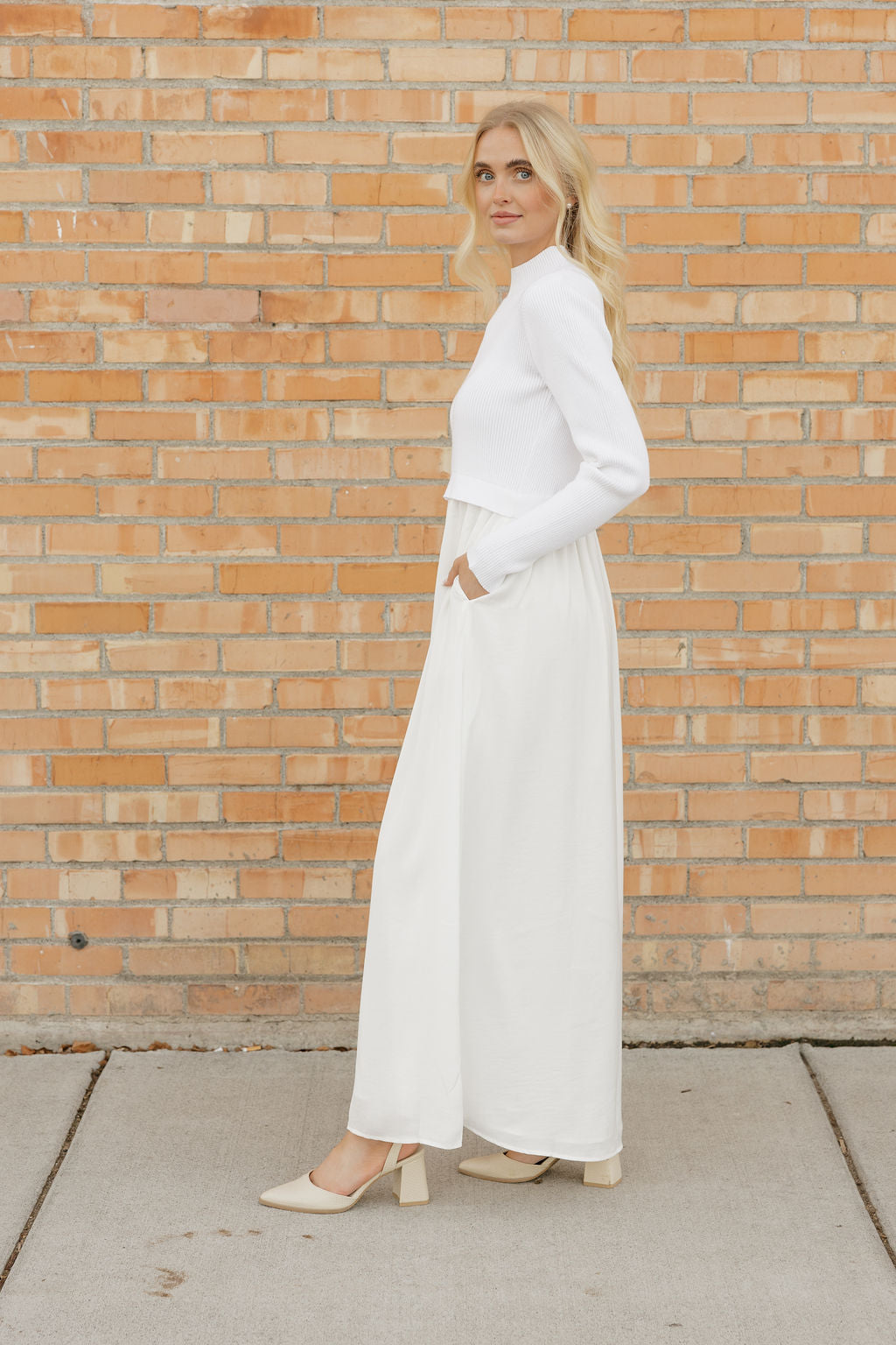 Diane Dress-Pure White – Love Olive Co